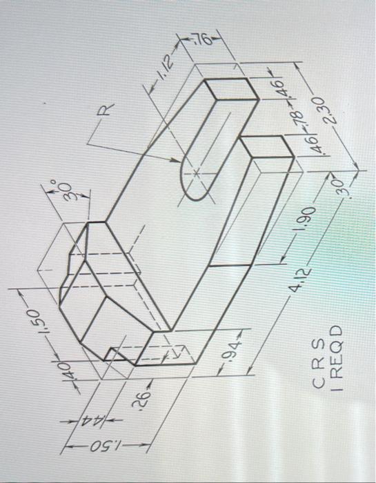 Solved How do I start making this shape in CREO Parametric? | Chegg.com