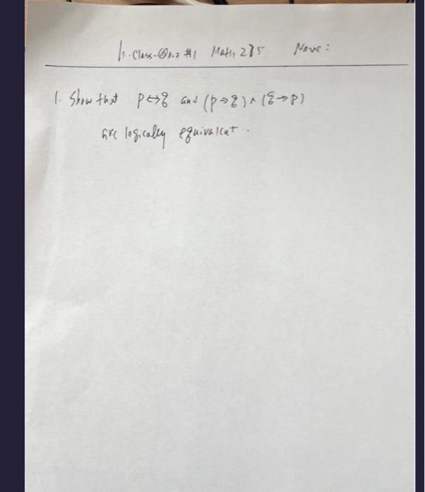 Solved show all steps step by step and written | Chegg.com