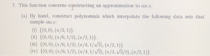 Solved 7 This Function Concerns Constructing An 9032