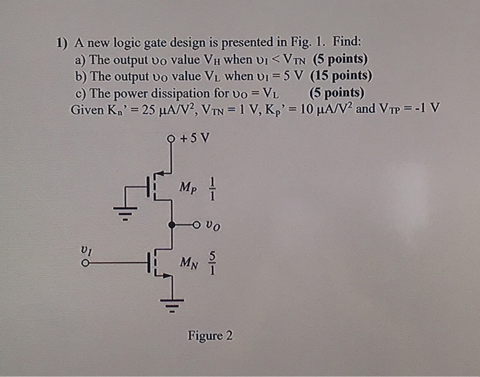 Solved 1) A new logic gate design is presented in Fig. 1. | Chegg.com