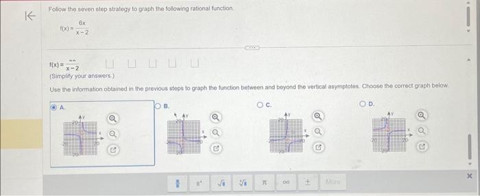 Solved ← Follow the seven step strategy to graph the | Chegg.com