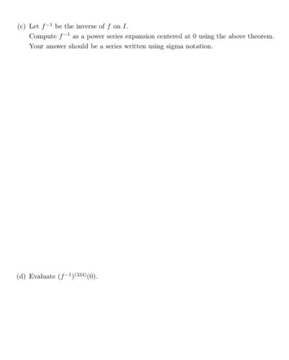 Solved 3. Finding a formula for the inverse of a function | Chegg.com