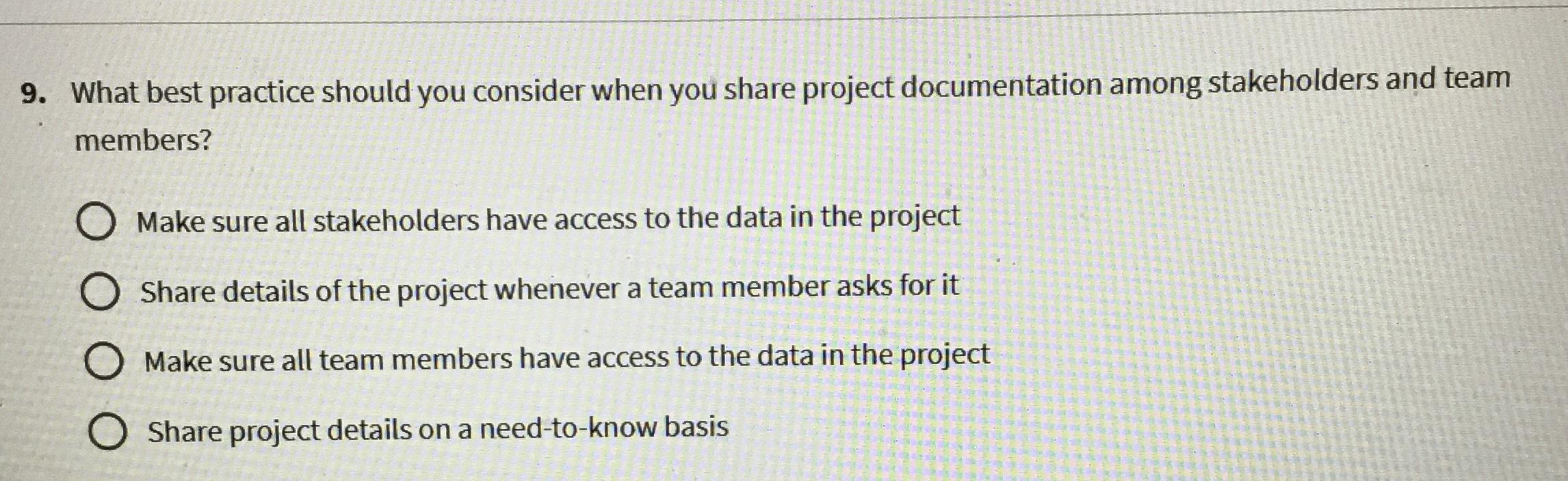 Solved What best practice should you consider when you share | Chegg.com