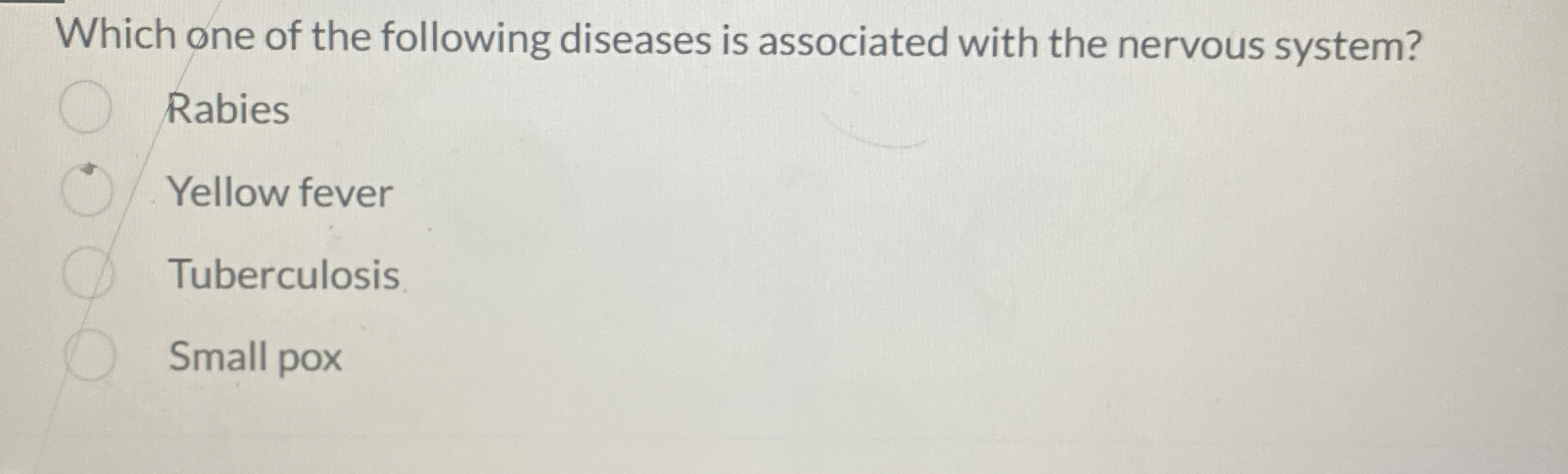 Solved Which one of the following diseases is associated | Chegg.com