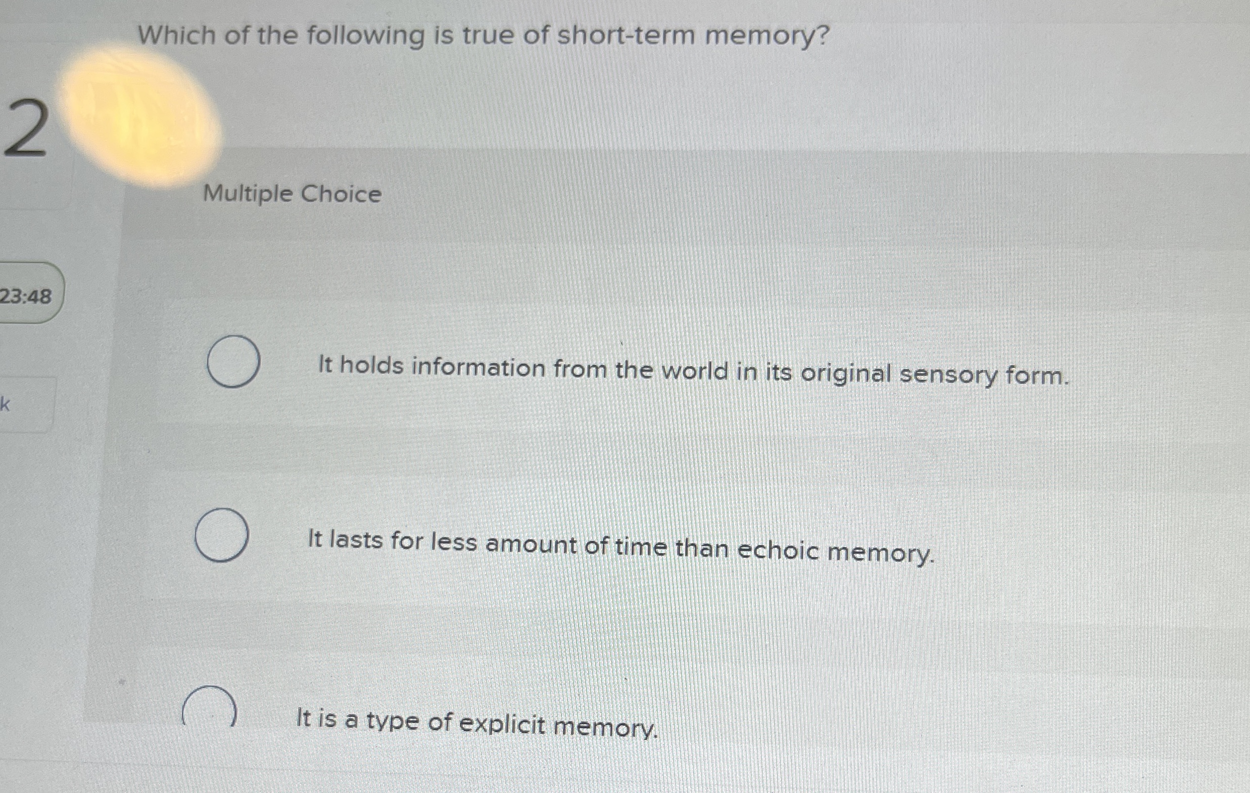 Solved Which of the following is true of short-term | Chegg.com