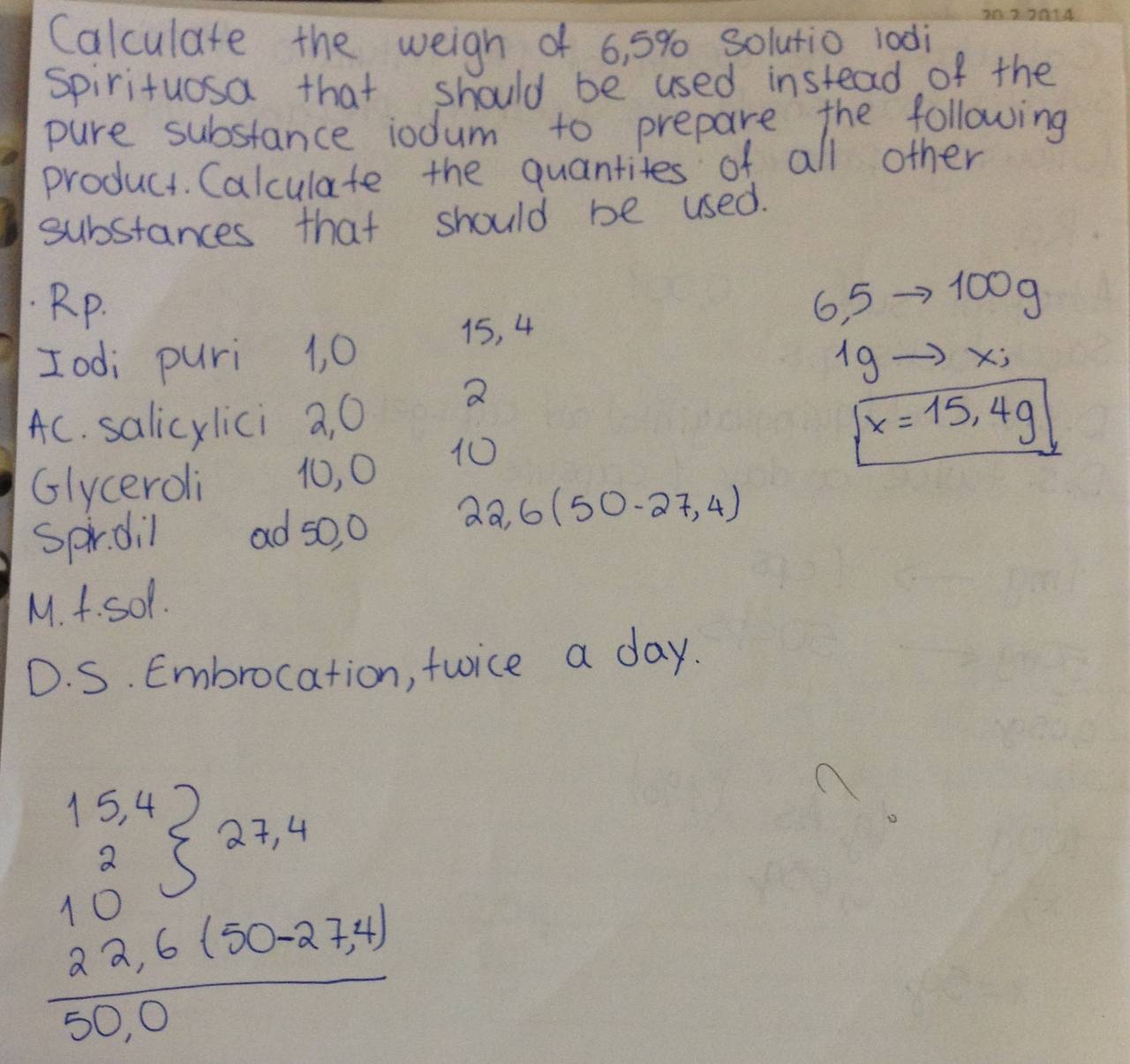 Solved Calculate the weigh of 6,5% ﻿solutio 100 ﻿i | Chegg.com