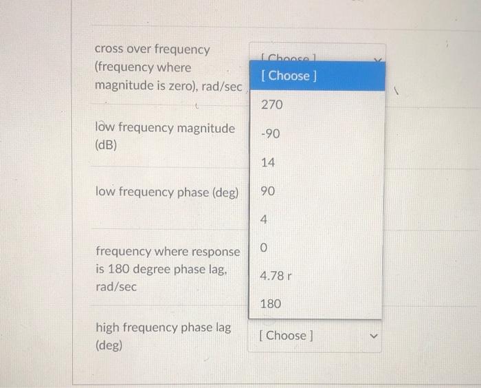 Solved research the MATLAB command "bode" by typing in "help | Chegg.com
