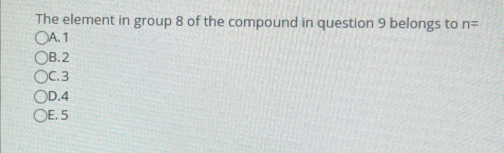 Solved The element in group 8 ﻿of the compound in question 9 | Chegg.com