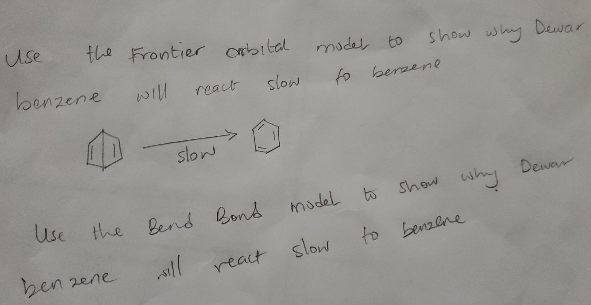 Solved Use the Frontier orbital model to show why Dewar to | Chegg.com