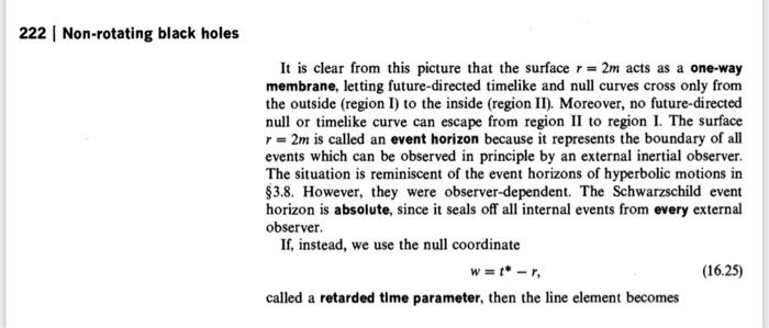 Solved 17.1 (§17.2) Show that Schwarzschild space-time can | Chegg.com