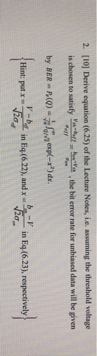 To simplify the calculation of Pe, we assume Gaussian | Chegg.com