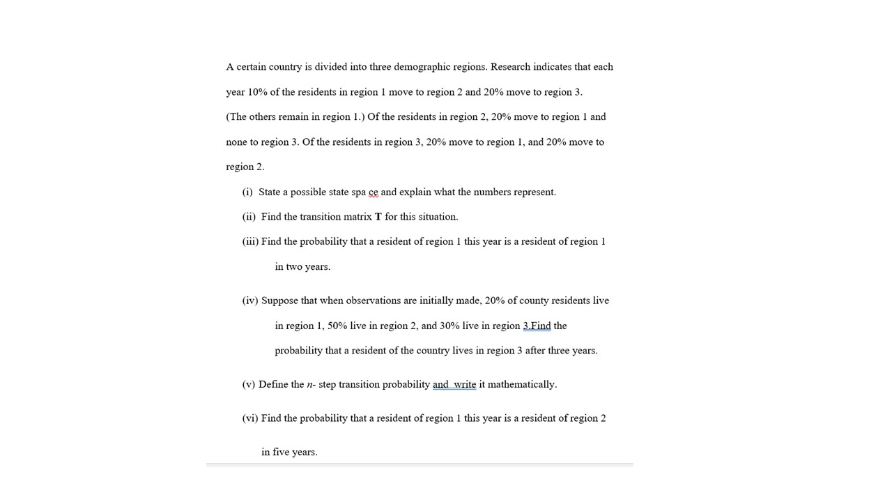 Solved by an EXPERT Let's go through each part step by step:(i) ﻿State | Chegg.com