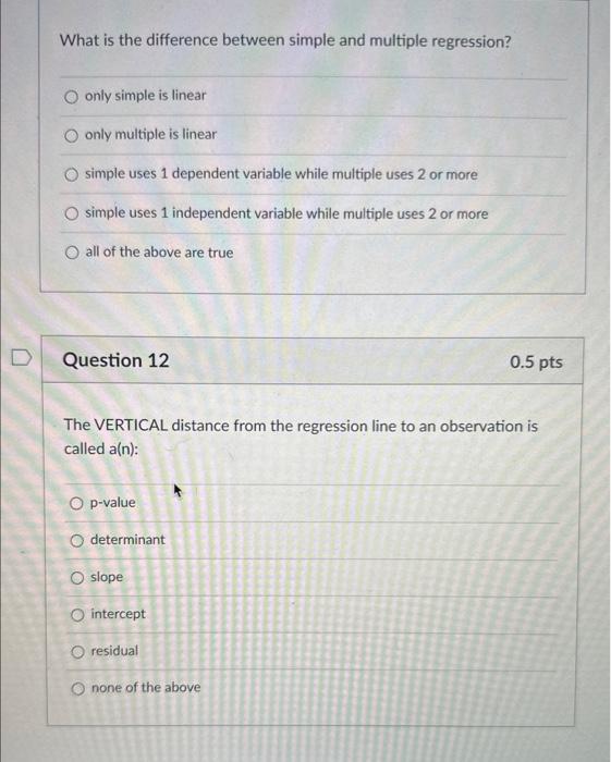 Solved What is the difference between simple and multiple | Chegg.com