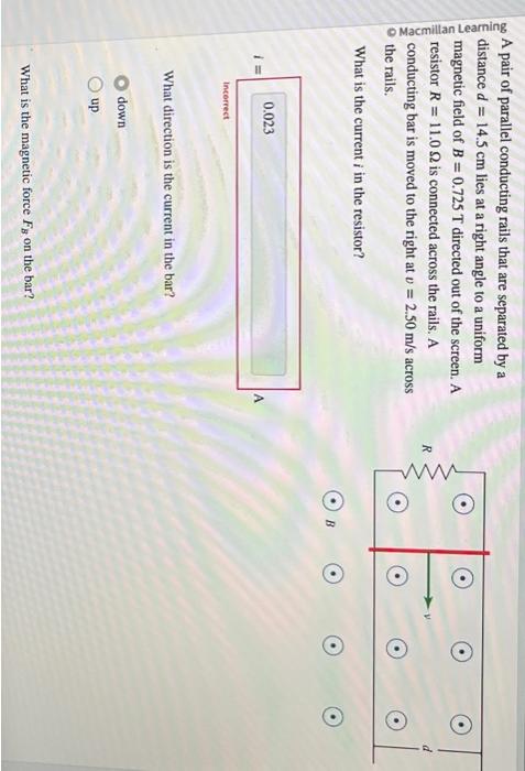 Solved A pair of parallel conducting rails that are | Chegg.com