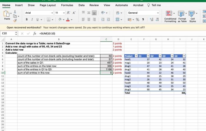 Solved Please help me out with "sum of all entries in this | Chegg.com