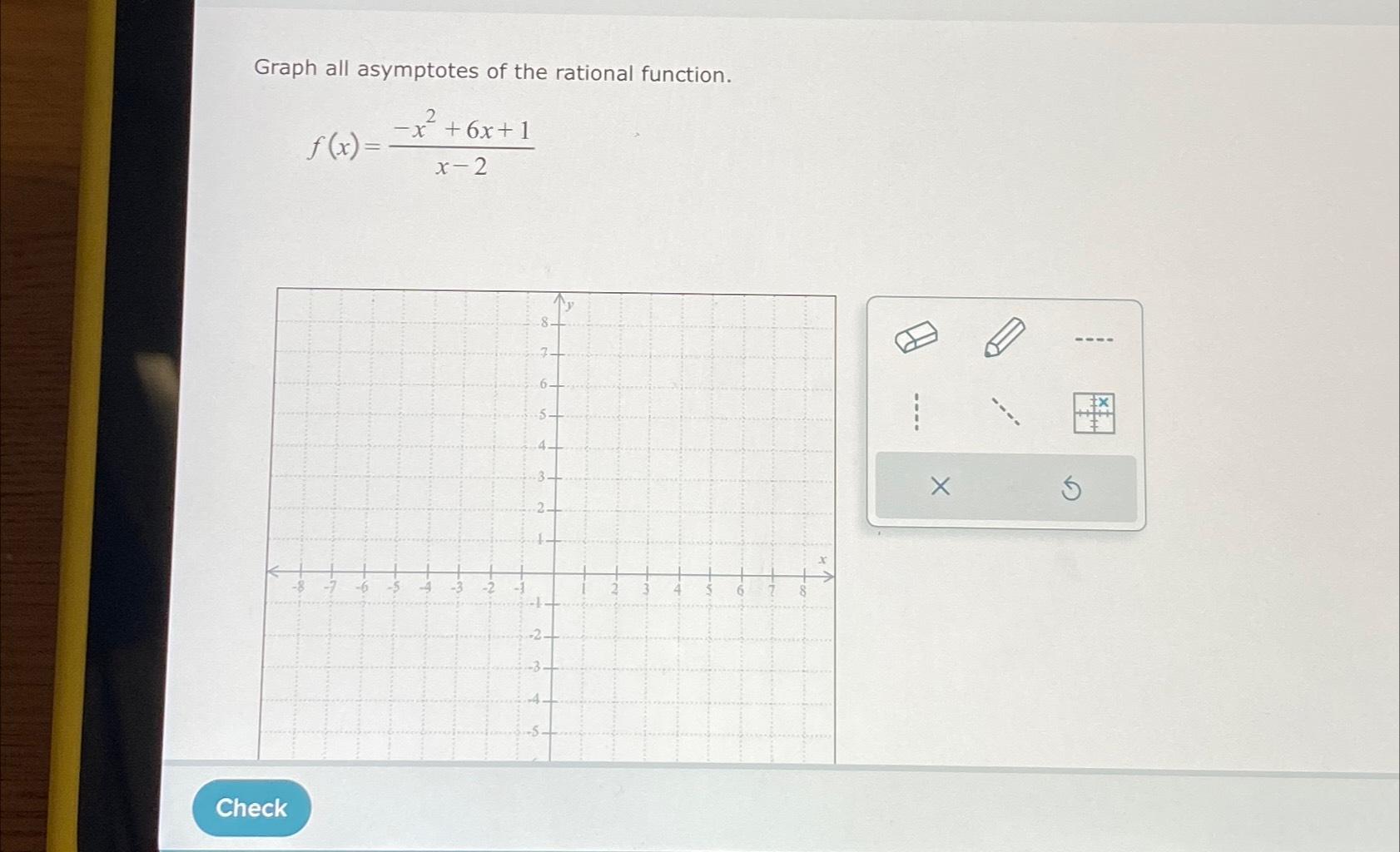 Solved Graph all asymptotes of the rational | Chegg.com