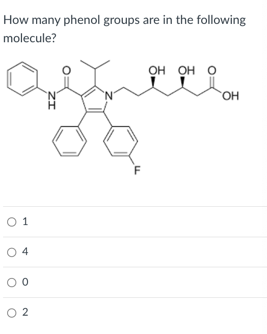 Solved How many phenol groups are in the | Chegg.com