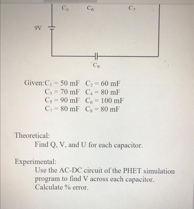 Solved Part A: Pick 5 different capacitors Theoretical: Read | Chegg.com
