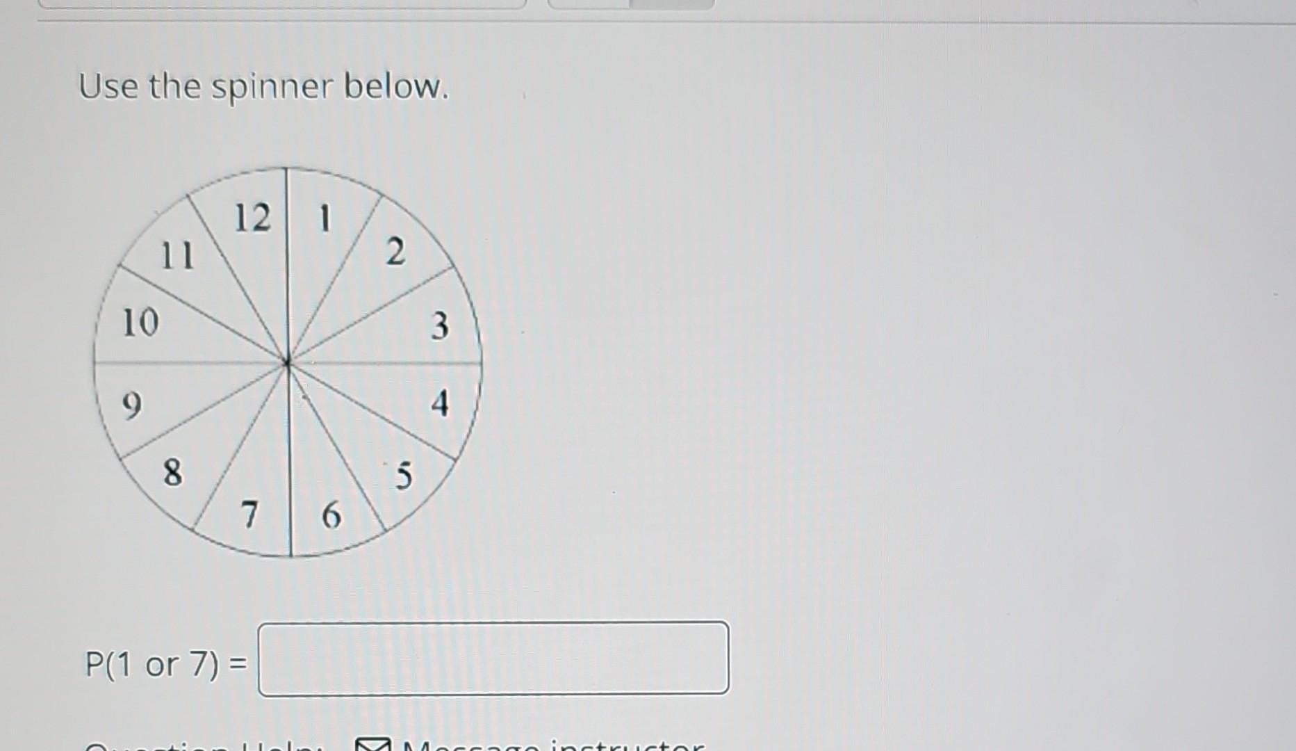 Solved Use the spinner below. | Chegg.com
