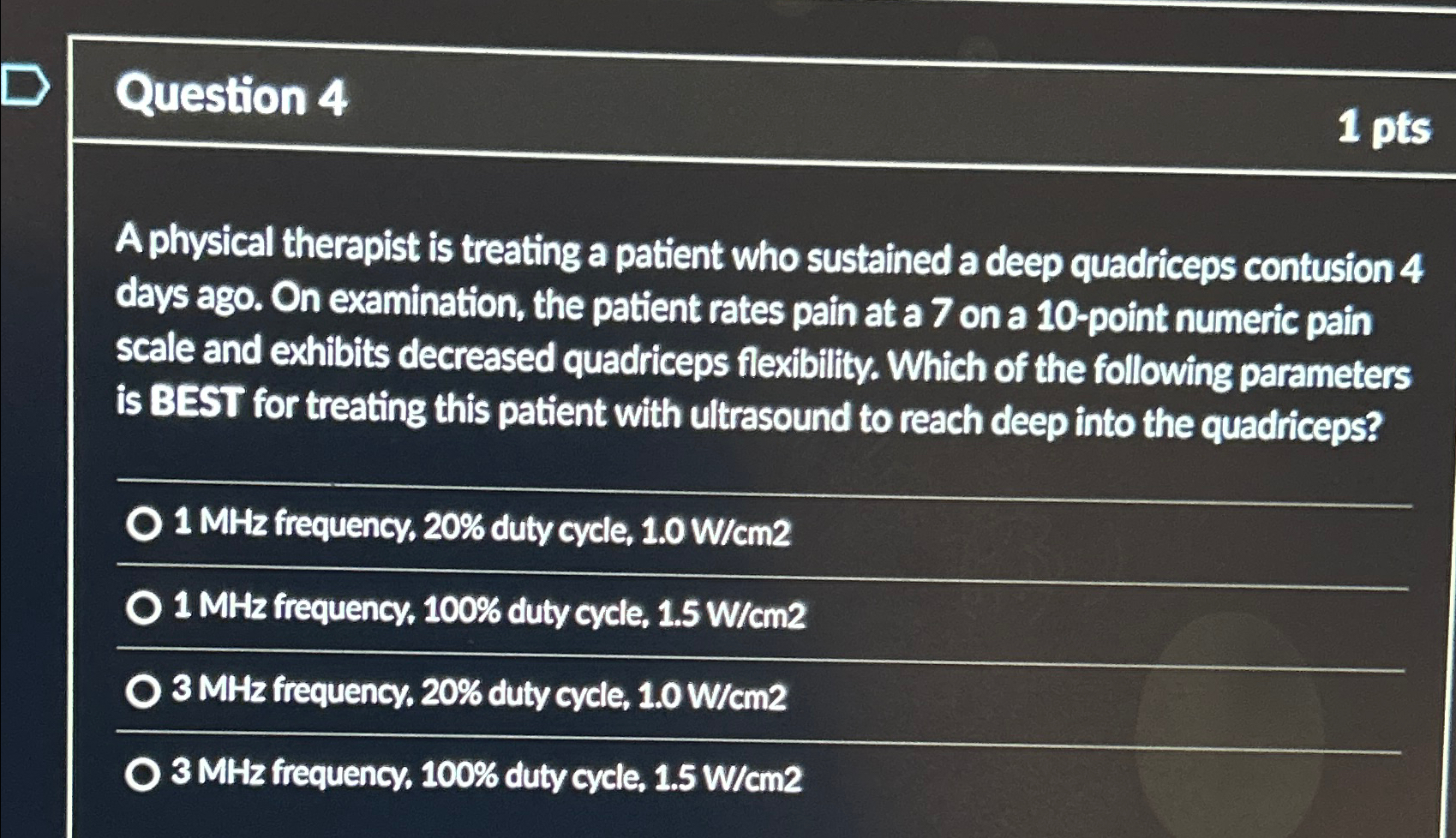 Solved Question 41 ﻿ptsA physical therapist is treating a | Chegg.com