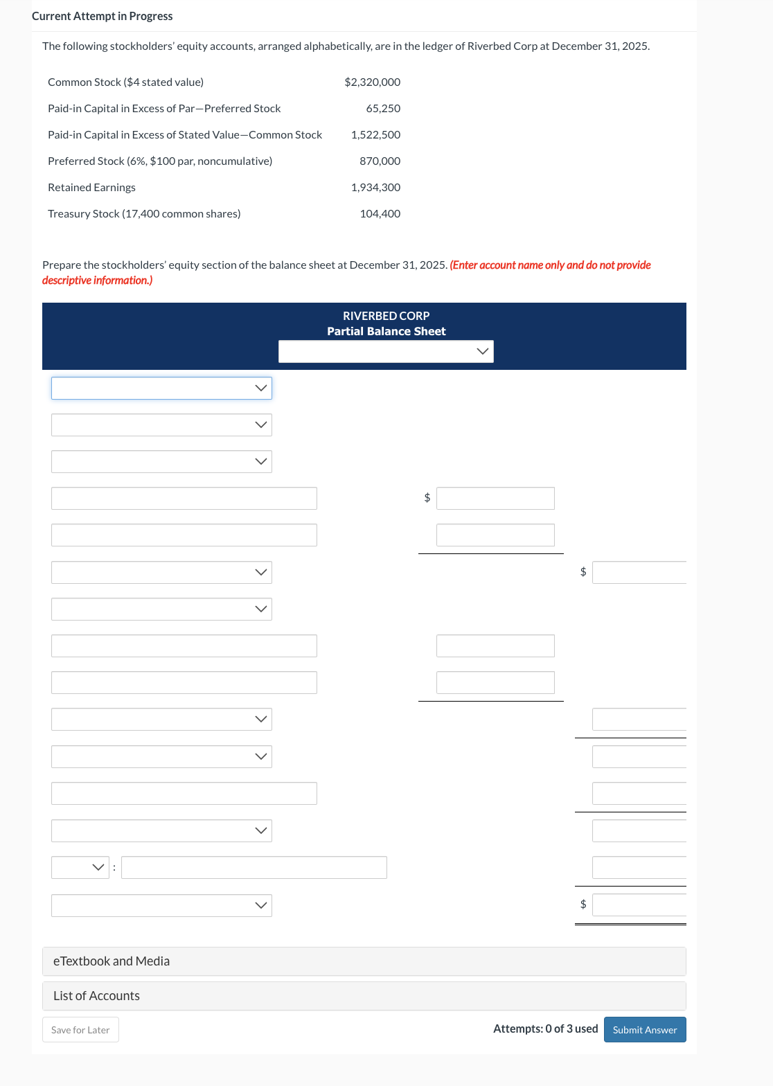 Solved Current Attempt in Progress The following | Chegg.com