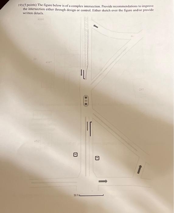 Solved The figure below is of a complex intersection. | Chegg.com