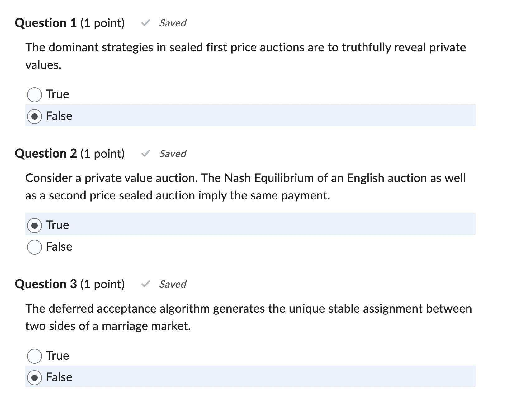 Solved Question 1 (1 ﻿point)The dominant strategies in | Chegg.com