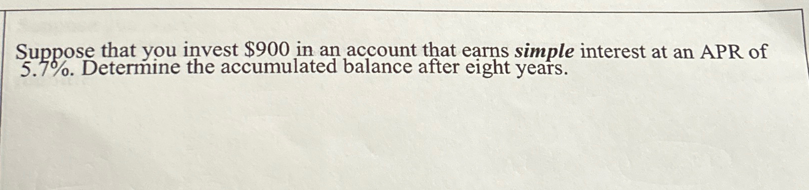 Solved Suppose that you invest $900 ﻿in an account that | Chegg.com