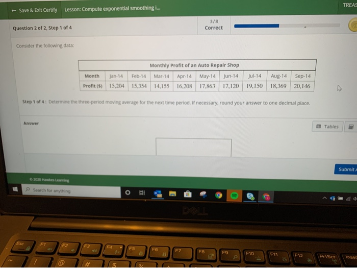 Solved TREAS - Save & Exit Certify Lesson: Compute | Chegg.com