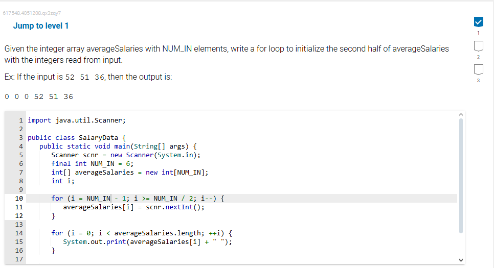 Solved Jump to level 1 ﻿Given the integer array | Chegg.com
