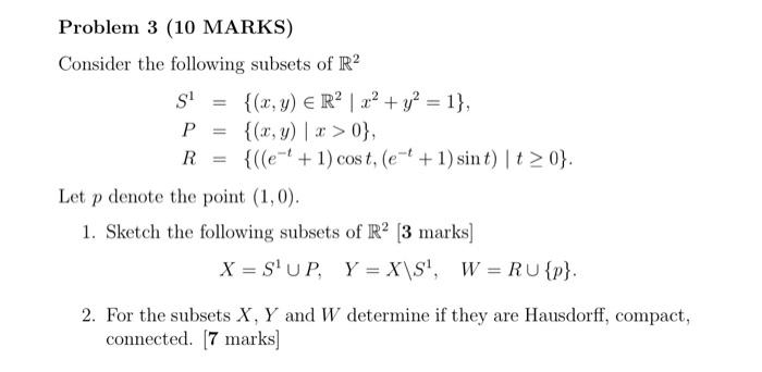 Solved S' Problem 3 (10 MARKS) Consider the following | Chegg.com Solved S' Problem 3 (10 MARKS) Consider the following | Chegg.com