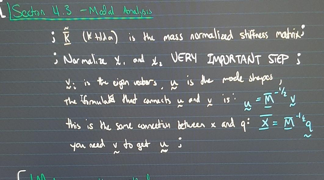 Solved please use modalcanalysis method, k tilde is mass | Chegg.com