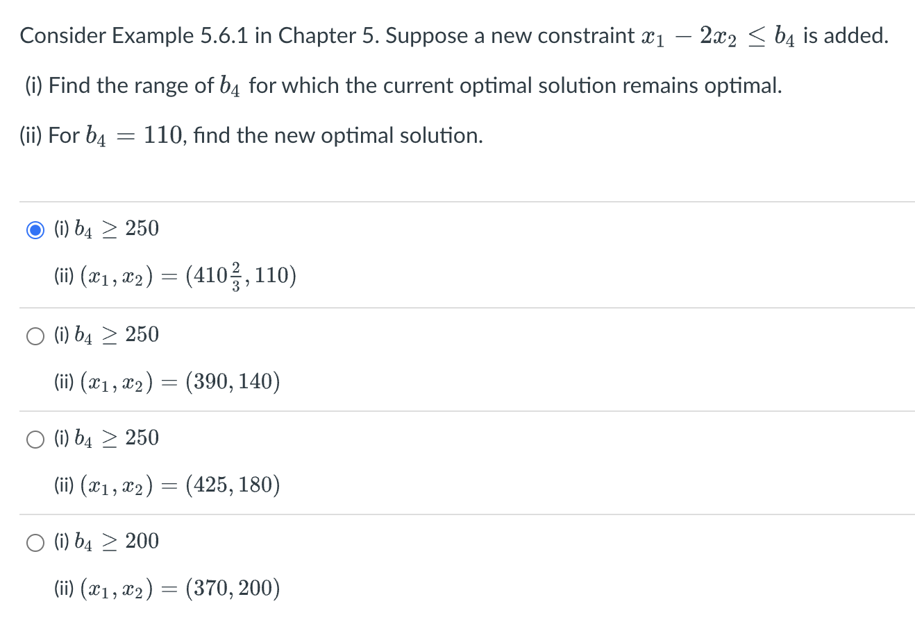 Solved Consider Example 5.6.1 ﻿in Chapter 5. ﻿Suppose a new | Chegg.com