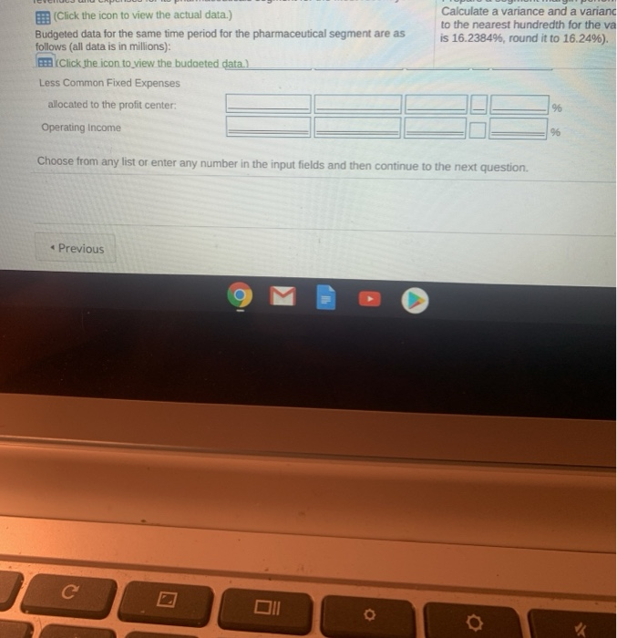 Solved Question Help Prepare a segment margin performance | Chegg.com
