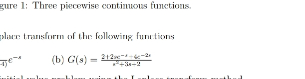 Solved gure 1: Three piecewise continuous functions.place | Chegg.com
