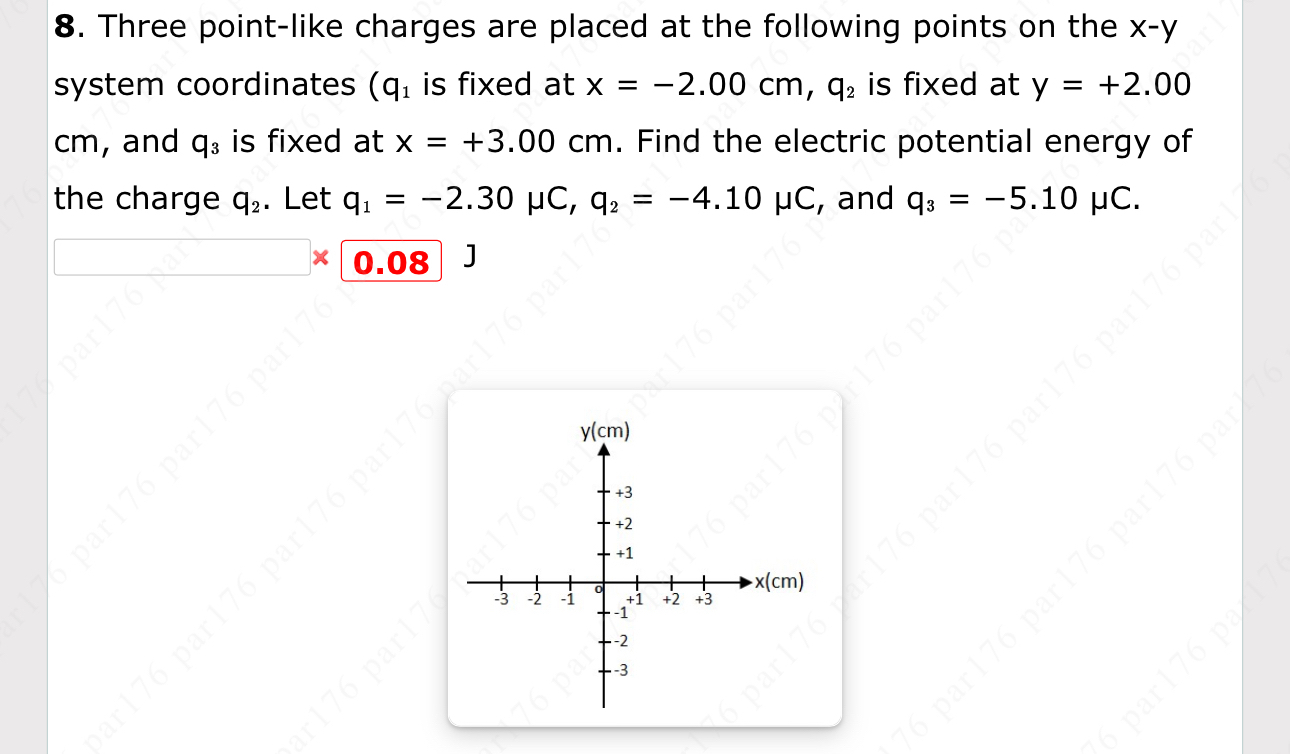 Three point-like charges are placed at the corners of | Chegg.com