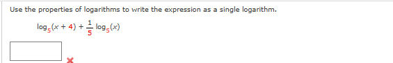 Solved Use the properties of logarithms to write the | Chegg.com