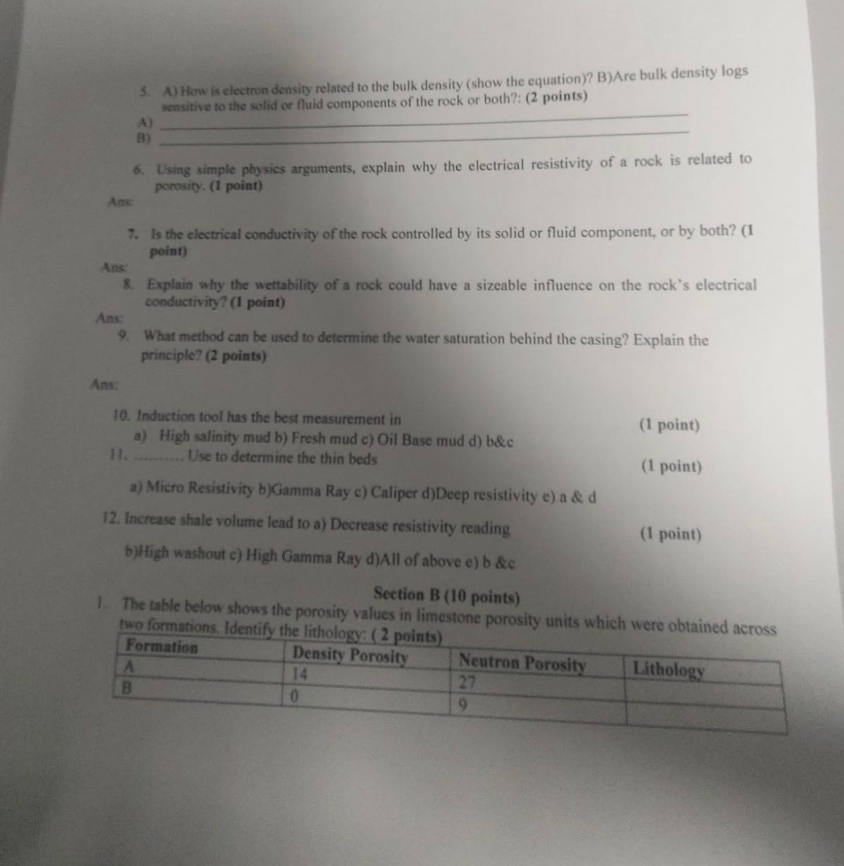 Solved A) ﻿How is electron density related to the bulk | Chegg.com