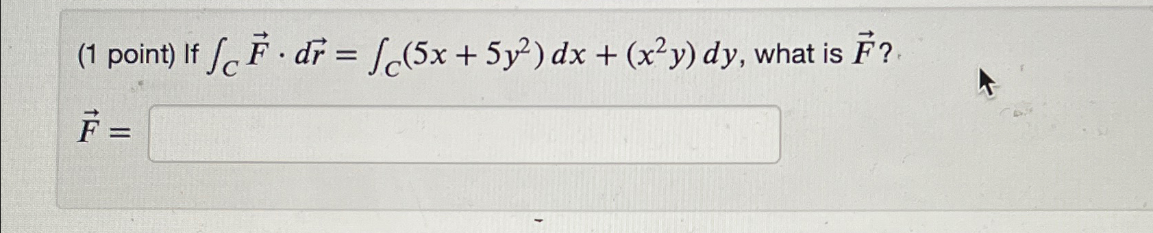Solved (1 ﻿point) ﻿If | Chegg.com
