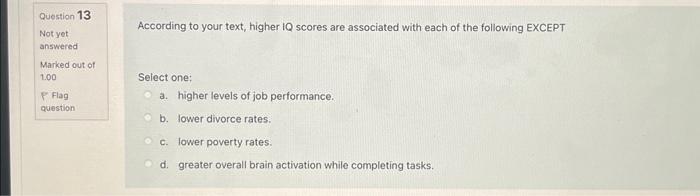 Solved Question 13 Notyet answered Marked out of 1.00 F. | Chegg.com Solved Question 13 Notyet answered Marked out of 1.00 F. | Chegg.com