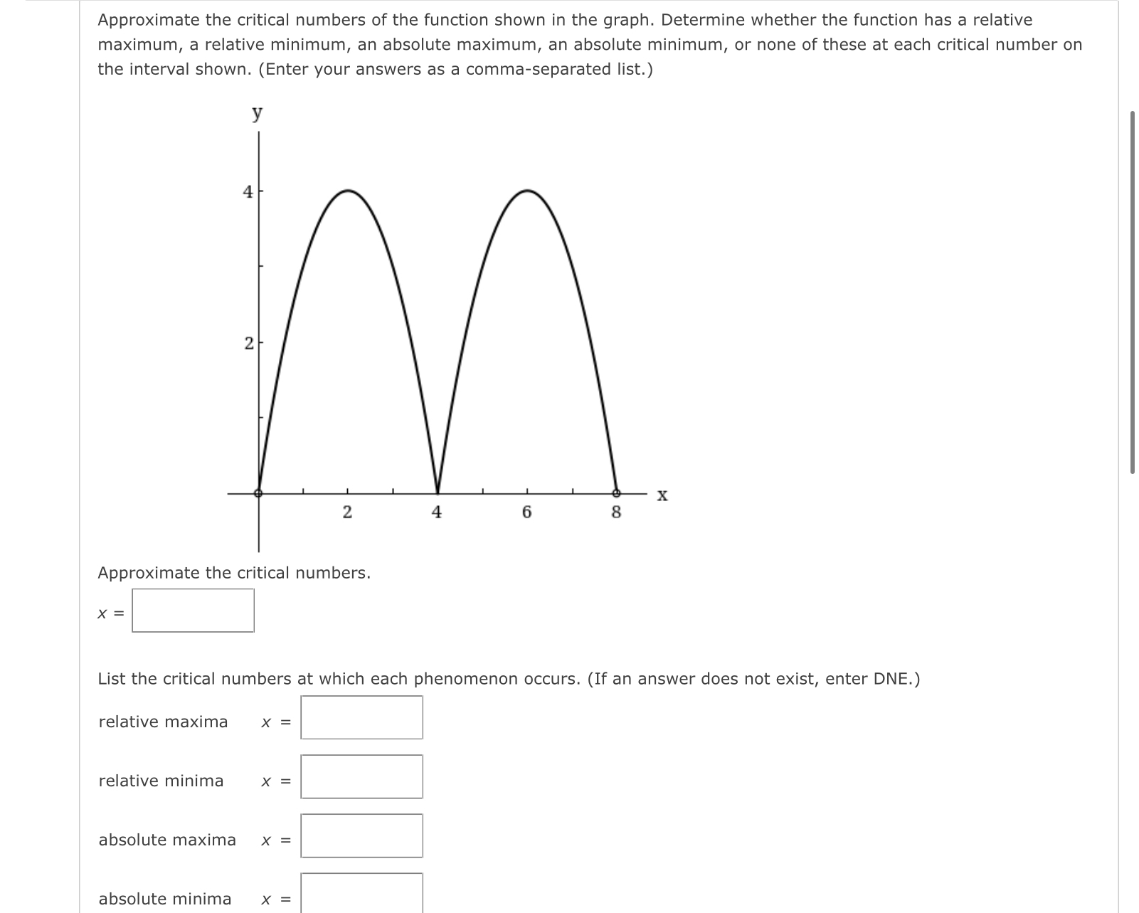 Solved Approximate the critical numbers of the function | Chegg.com