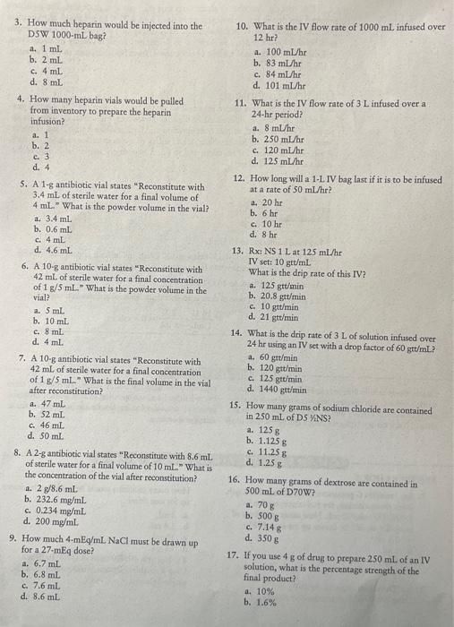 Solved Chapter Review Questions Multiple Choice 1 Rx