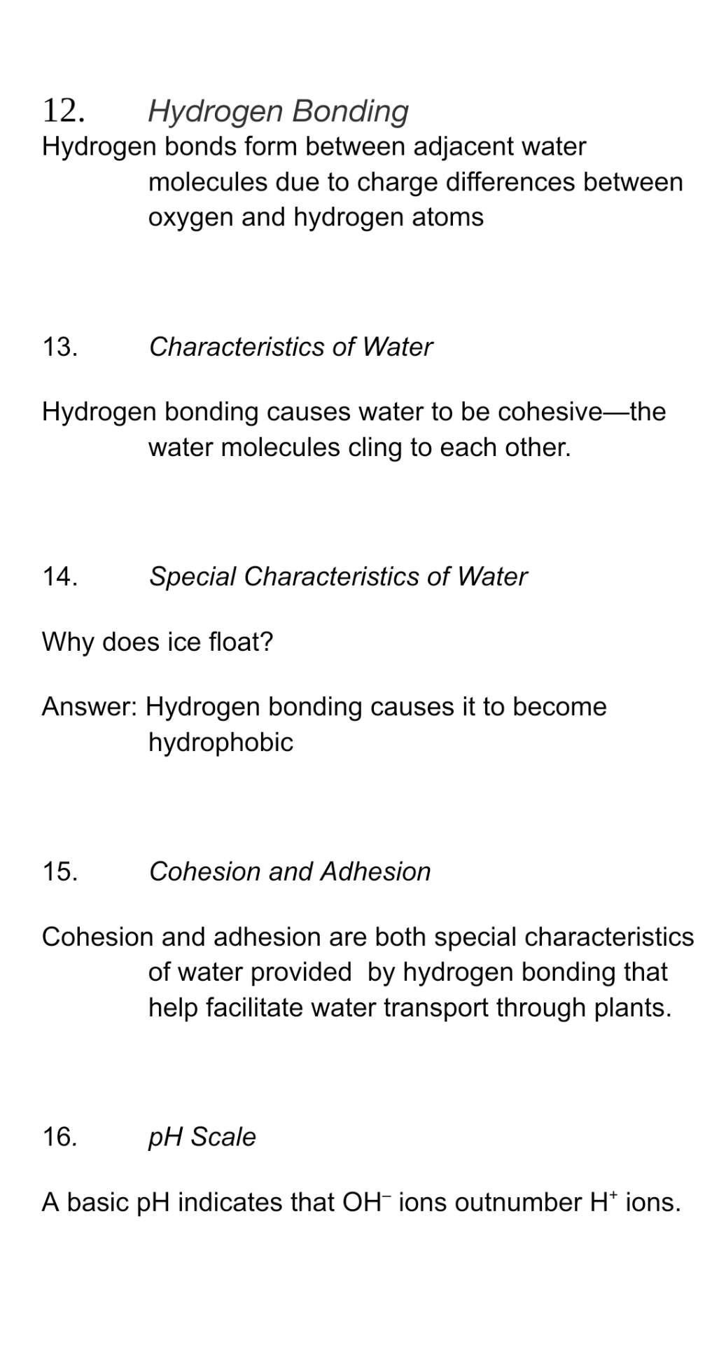 Solved 12. Hydrogen Bonding Hydrogen bonds form between | Chegg.com