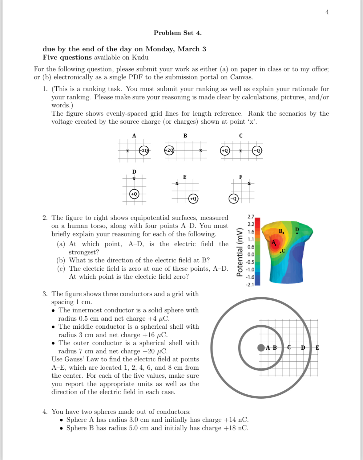 Solved 4Problem Set 4.due by the end of the day on Monday, | Chegg.com
