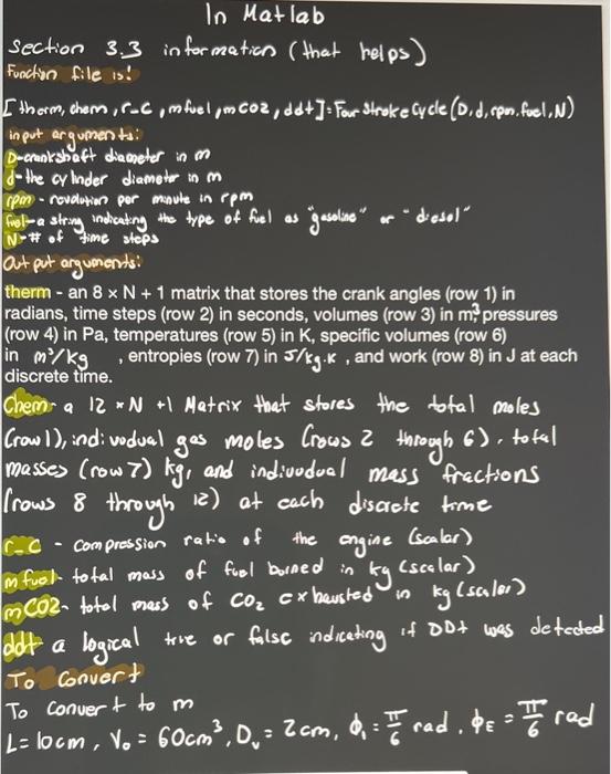 Solved In Matlab section 3.3 information (that helps) | Chegg.com