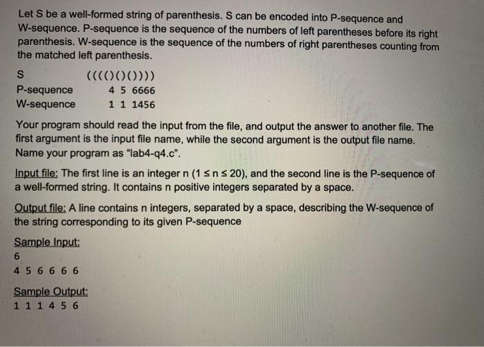 Solved Let S be a well-formed string of parenthesis. S can | Chegg.com
