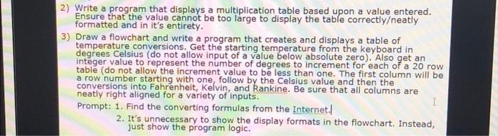 Solved 2) Write a program that displays a multiplication | Chegg.com