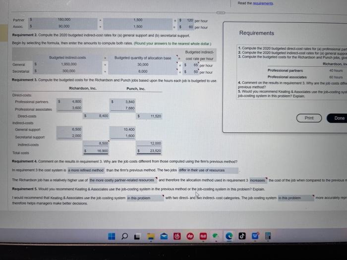 Solved Keating \& Associates is a law firm specializing in | Chegg.com