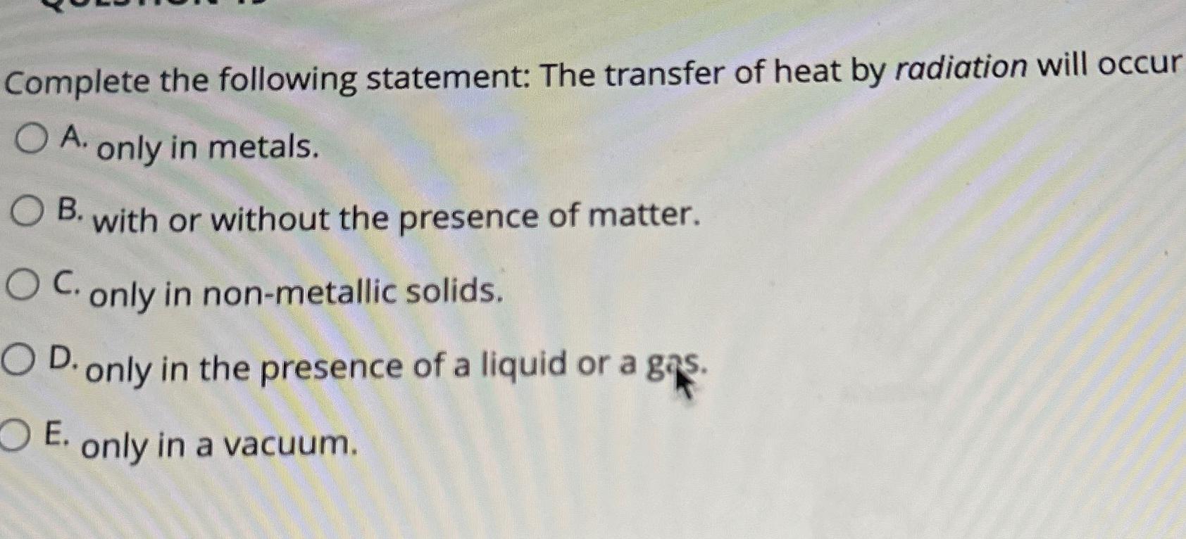 Solved Complete the following statement: The transfer of | Chegg.com
