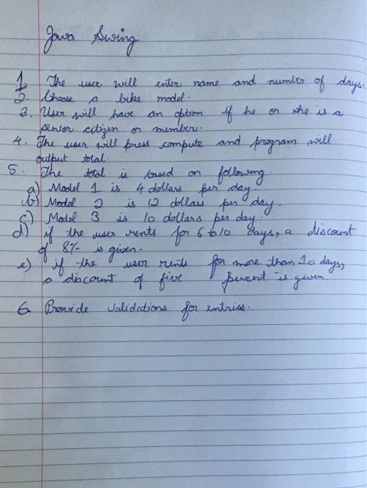 Solved Lab Assignment 5- Java Swing 1. Create the following | Chegg.com